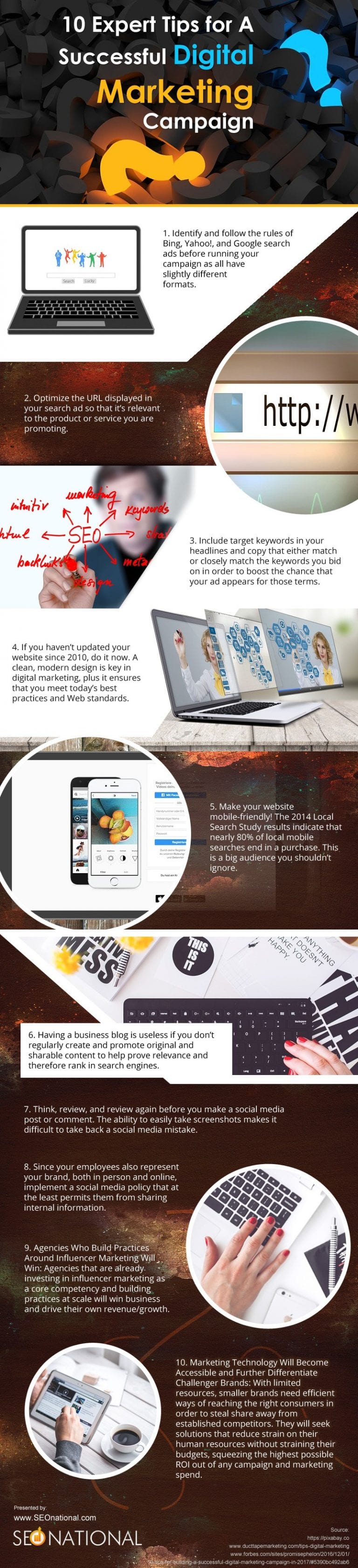 10 Expert Tips For A Successful Digital Marketing Campaign [infographic]